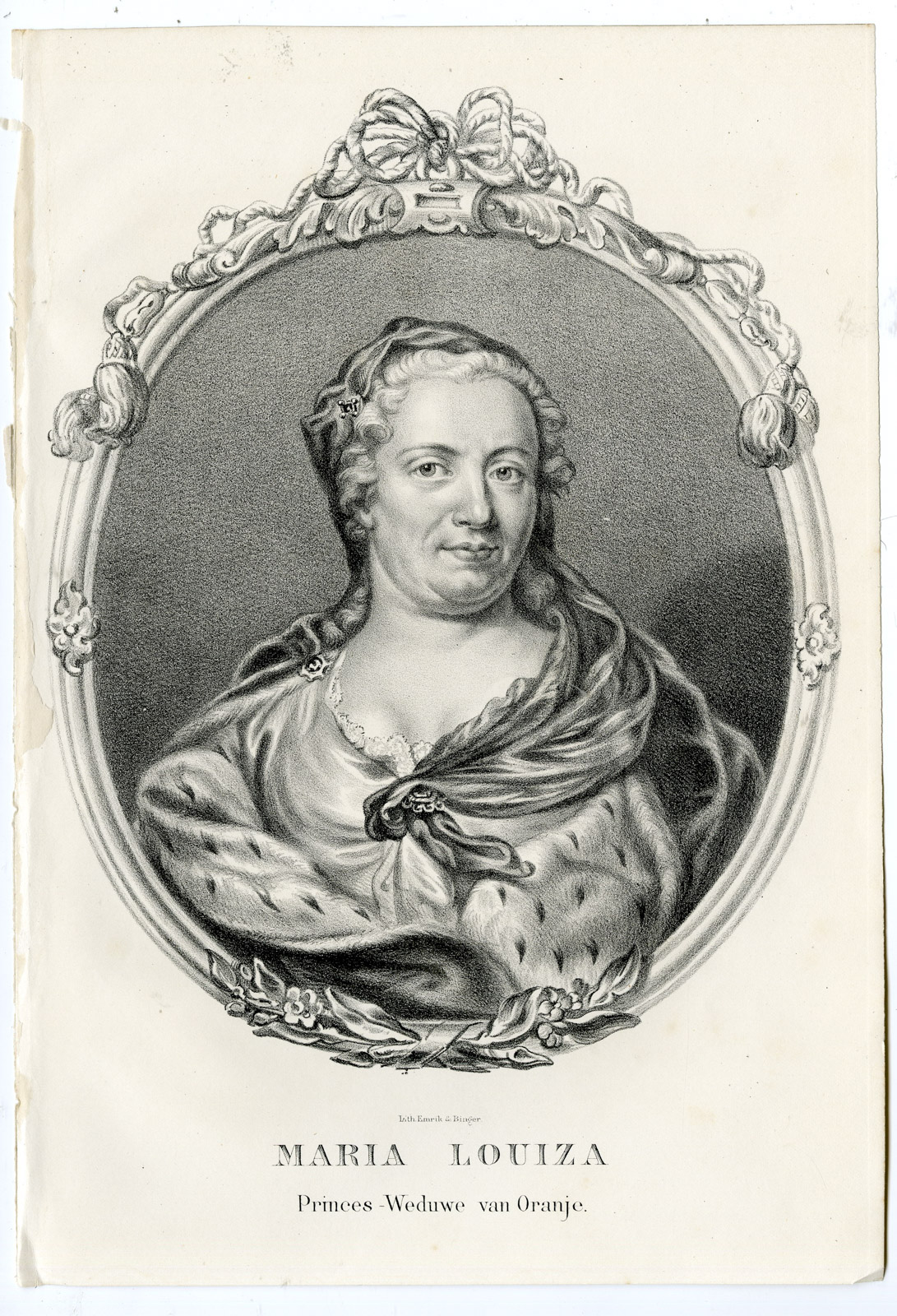 Antique Print-MARIE LOUISE OF HESSE KASSEL-PORTRAIT-Anonymous-c. 1850 ...