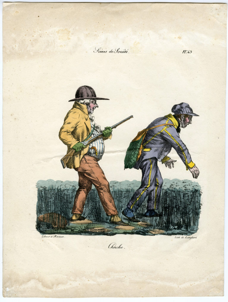 SCENES OF DAILY LIFE-CURIOSITY-DANCE-HUNTERS 'Scenes de societe. No.10 ...