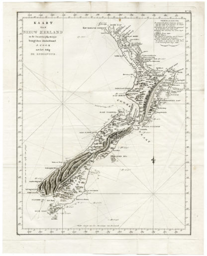 New Zealand chart map pl. VI [After COOK, 1795] · Pictura Antique Prints