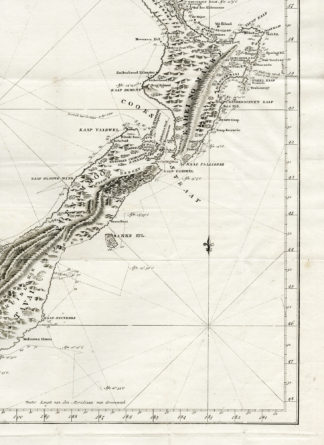 New Zealand chart map pl. VI [After COOK, 1795] · Pictura Antique Prints