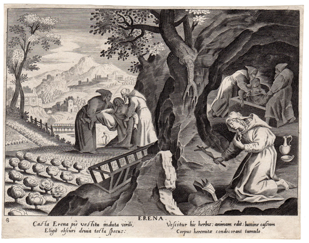 Saint Erena - Irene - Hermit [Anonymous after Maerten de Vos, c.1610 ...