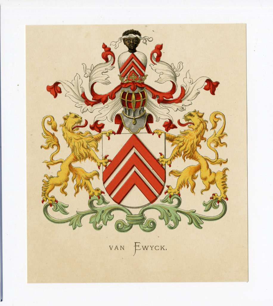 Antique Print - VAN EWYCK-COAT OF ARMS-FAMILY CREST-WENNING after ...