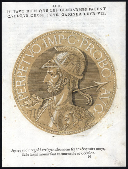 Antique Portrait Print-PROBUS-ROMAN EMPEROR-Goltzius-1559 · Pictura ...