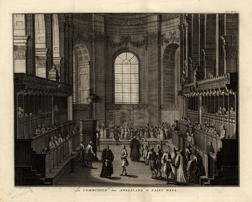 Antique Print-ANGLICAN-LONDON-SAINT PAUL-Picart-1727 · Pictura Antique ...