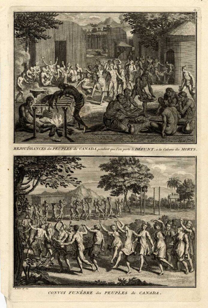 Antique Print-CANADA-FUNERAL-DEATH-Picart-1727 · Pictura Antique Prints