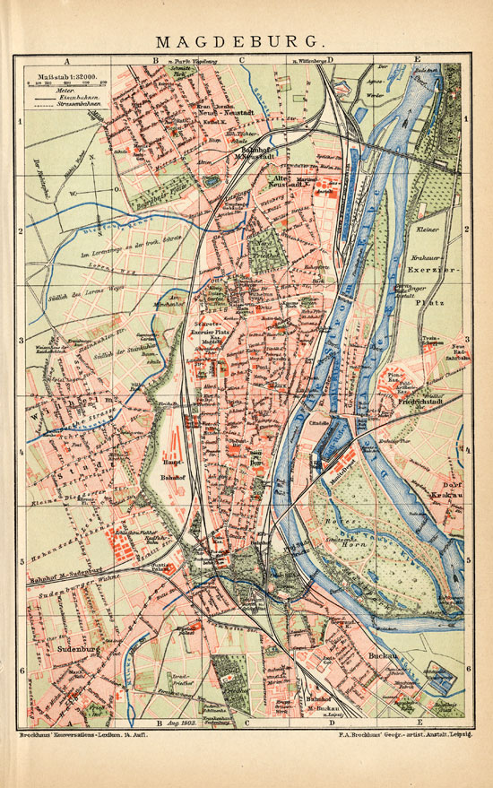 Magdeburg Tram Map Rome