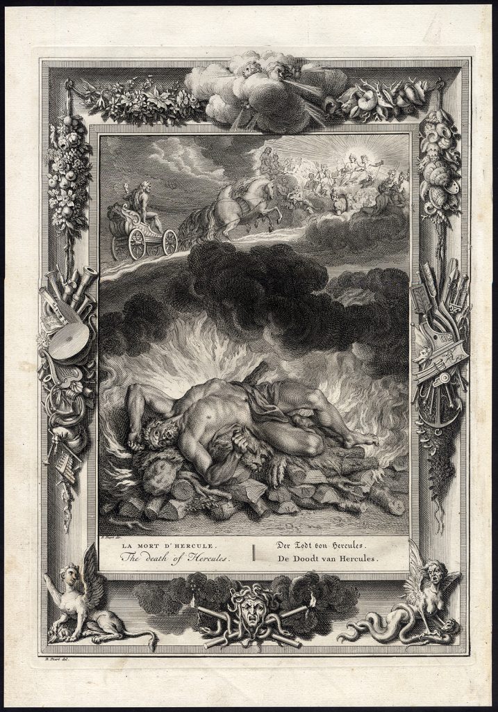 Antique Mythology Print-DEATH-HERCULES-OVID-Picart-1733 · Pictura ...