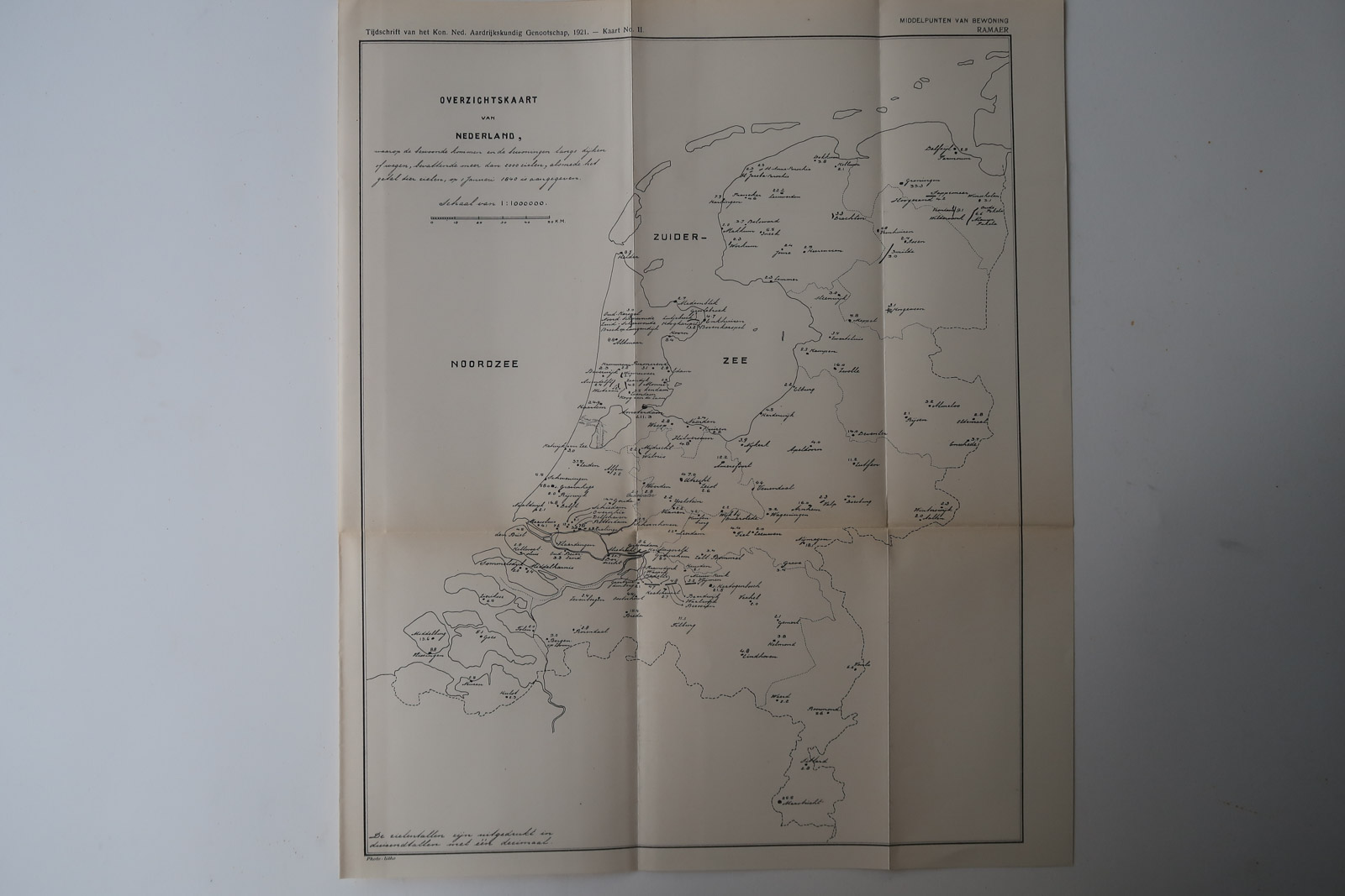 4-Antique Maps-DEMOGRAPHIC DEVELOPMENT-THE NETHERLANDS-Aardr ...