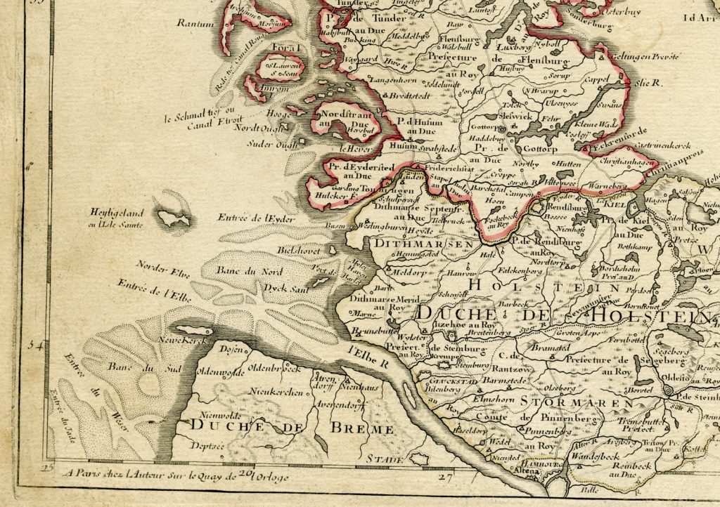 Antique Map-EARLY MAP-DENMARK-SWEDEN-HOLSTEIN-EUROPE-Anonymous-Delisle ...