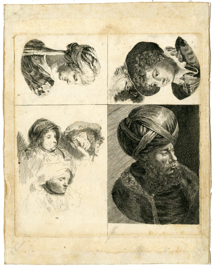 Antique Master Print-PORTRAITS-FIGURES-Rembrandt-c.1720 · Pictura ...
