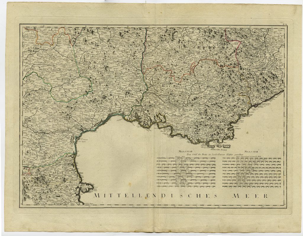 Antique Map-GULF-OF-LION-SOUTHERN FRANCE-PROVENCE-Capitaine-c.1810 ...
