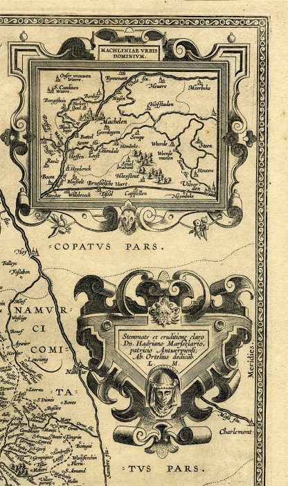 Antique Map-BRABANTIAE-Hogenberg-Ortelius-1601 · Pictura Antique Prints