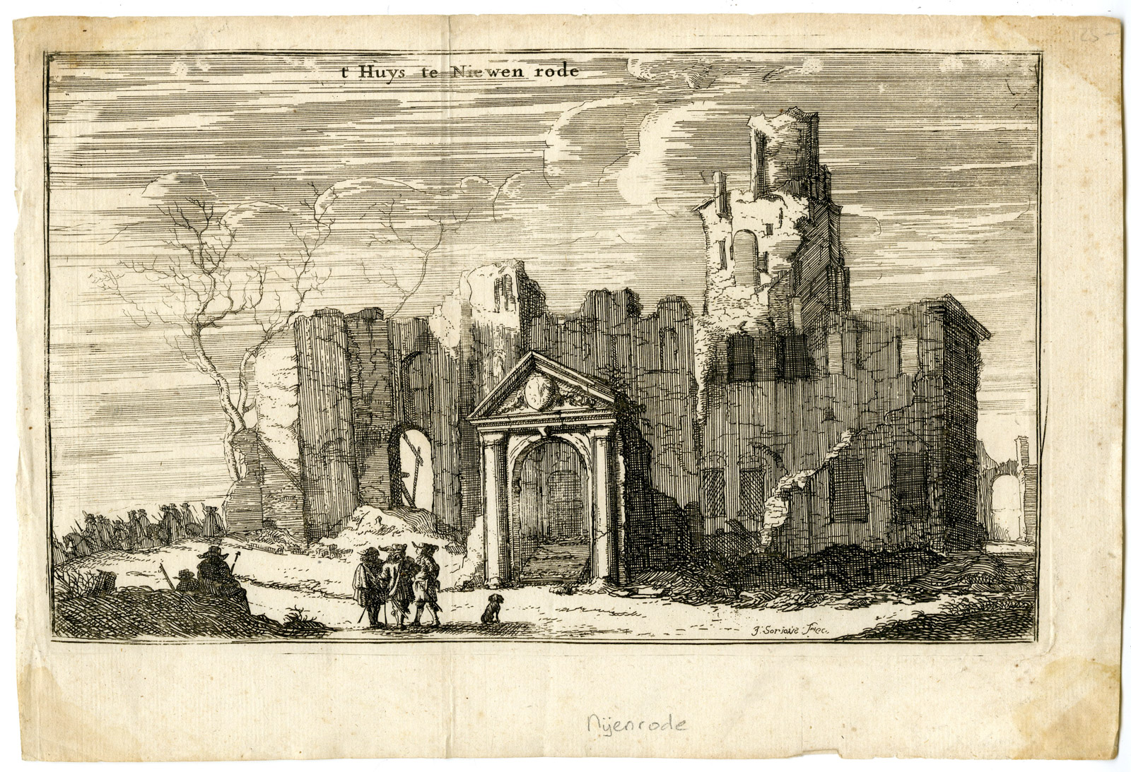 Antique Print-NYENRODE-NIJENRODE CASTLE-BREUKELEN-NETHERLANDS-Sorious-c ...