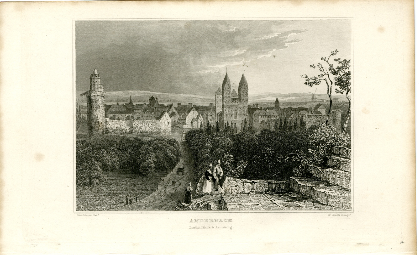 Antique Print-ANDERNACH-RHINE-GERMANY-Wallis-Tombleson-1832 · Pictura ...